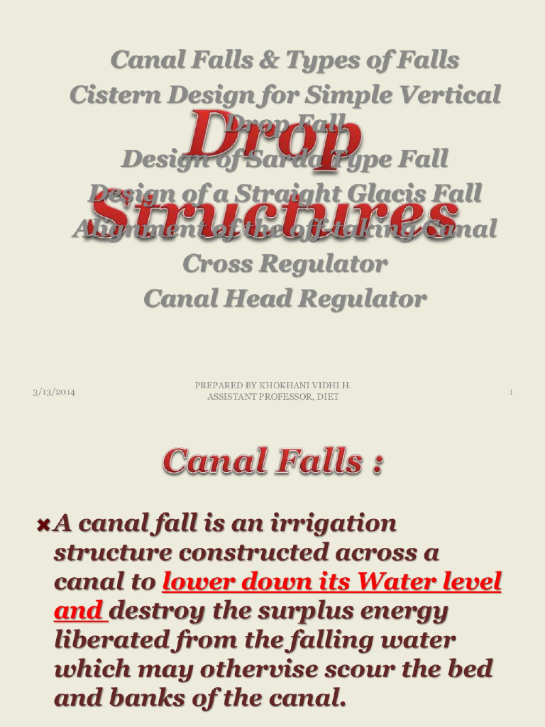 Drop Structure Lecture 1 | PDF