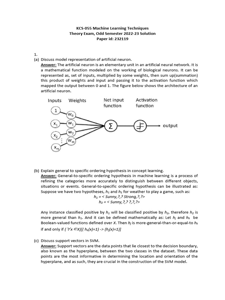 mlt 2022-23 | PDF | Machine Learning | Dependent And Independent Variables