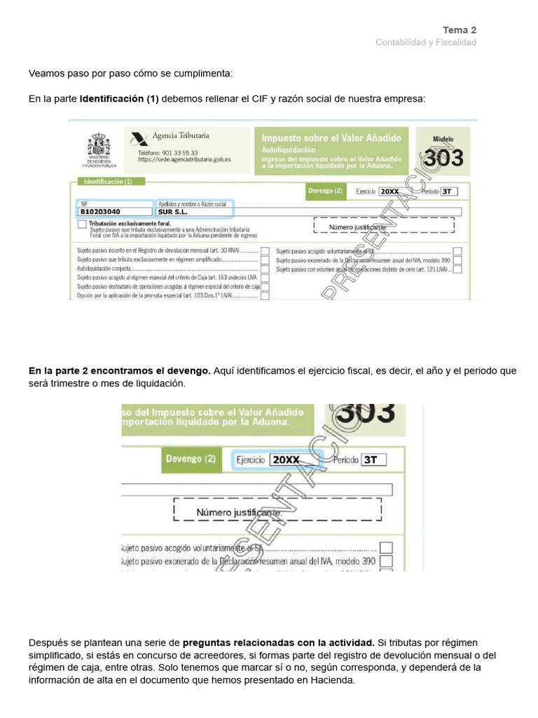 Guía Completa del Modelo 303 de IVA | PDF | Contabilidad | Impuesto al ...