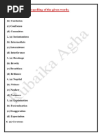 11th Grade Spelling Words LIst | PDF