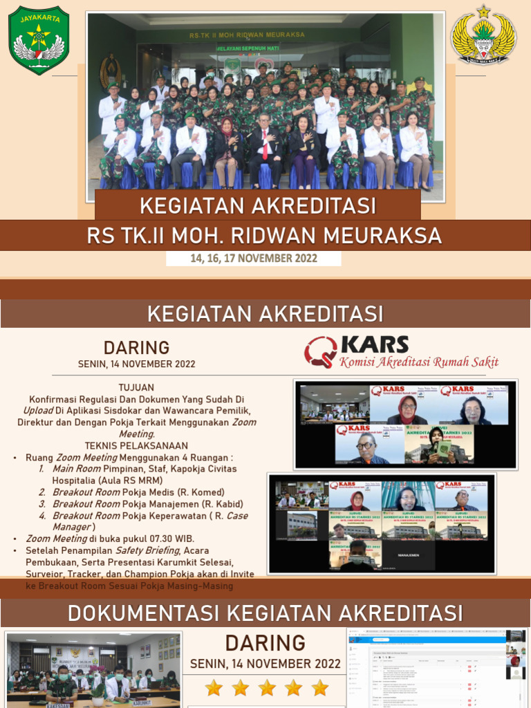 Akreditasi RS Moh. Ridwan Meuraksa 2022 | PDF