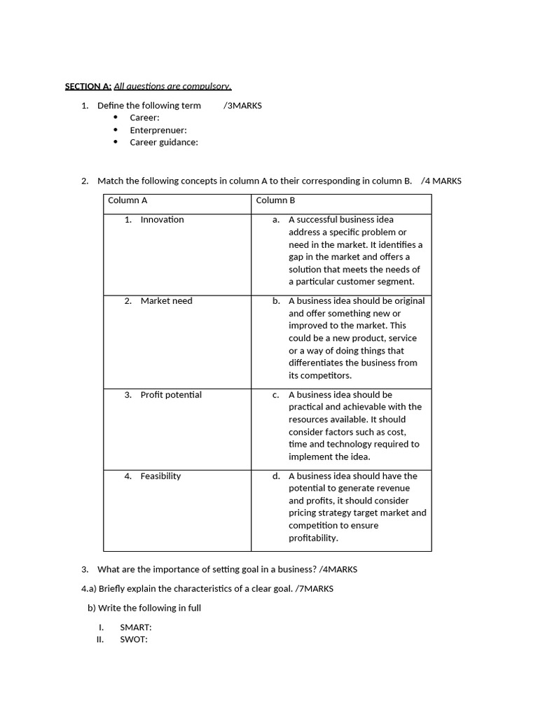 s4 acc | PDF | Entrepreneurship | Market (Economics)