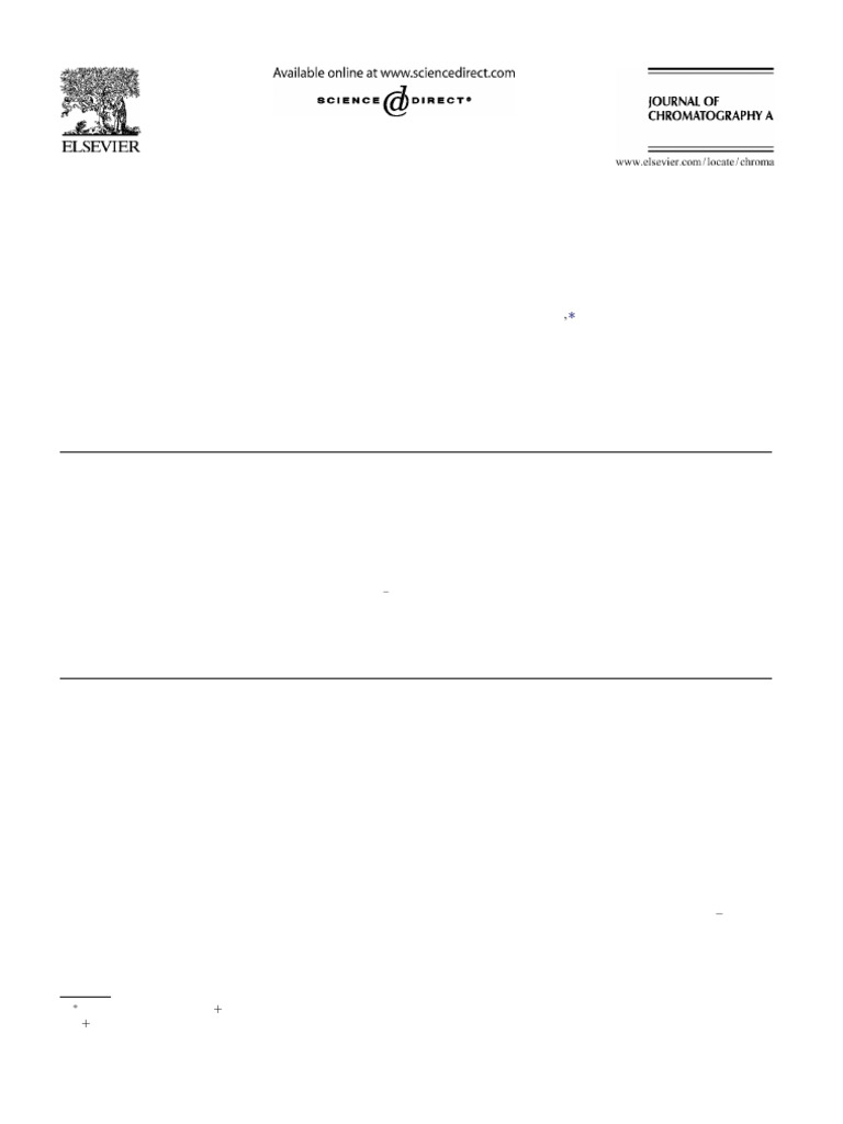 6 - J of Chromato A - 2004 - Red | PDF | High Performance Liquid ...