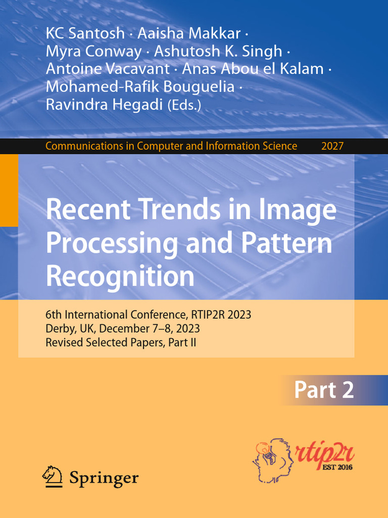 Recent Trends in Image Processing and Pattern Recognition | PDF ...