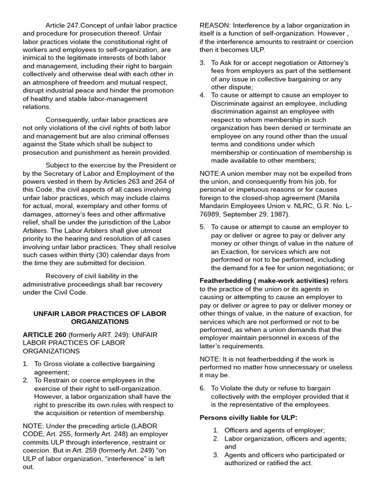 ULP | PDF | Employment | Collective Bargaining