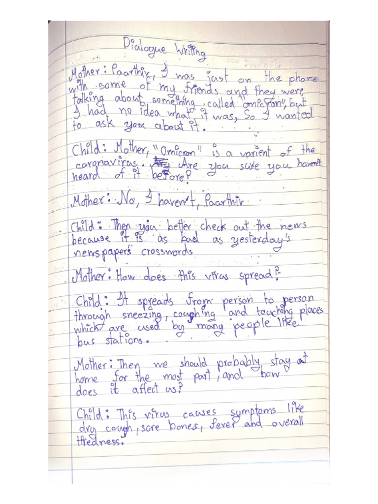 Role play script for English | PDF