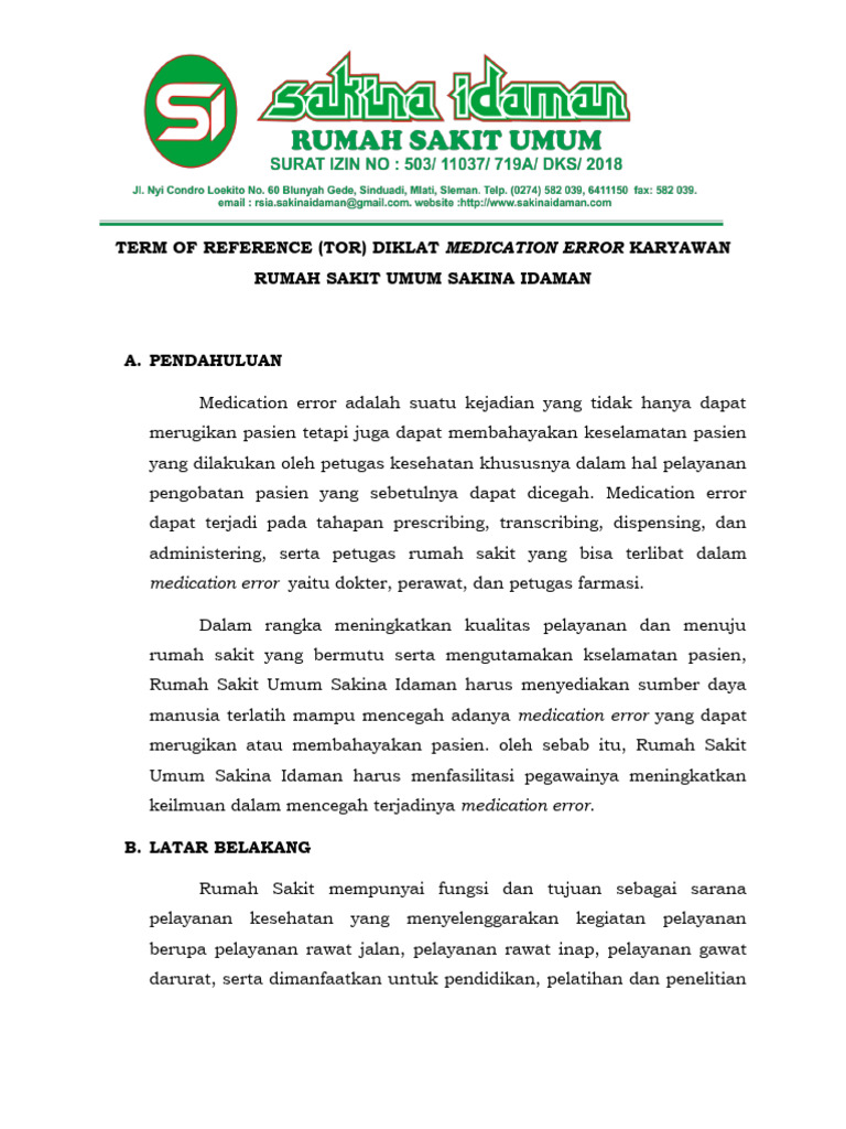 Tor Medication Error 2022 Upload | PDF