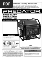 Predator Generator Manual | PDF | Ac Power Plugs And Sockets | Gasoline