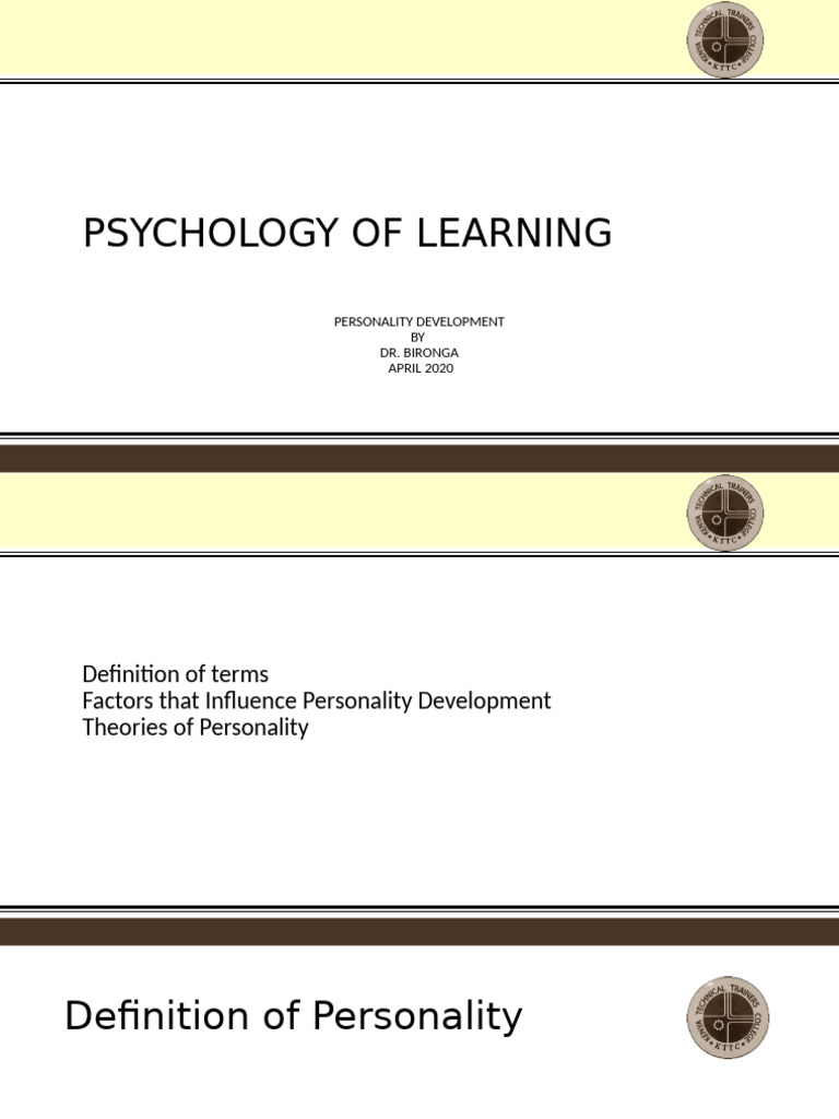 Personality edited | PDF | Psychology | Behavioural Sciences