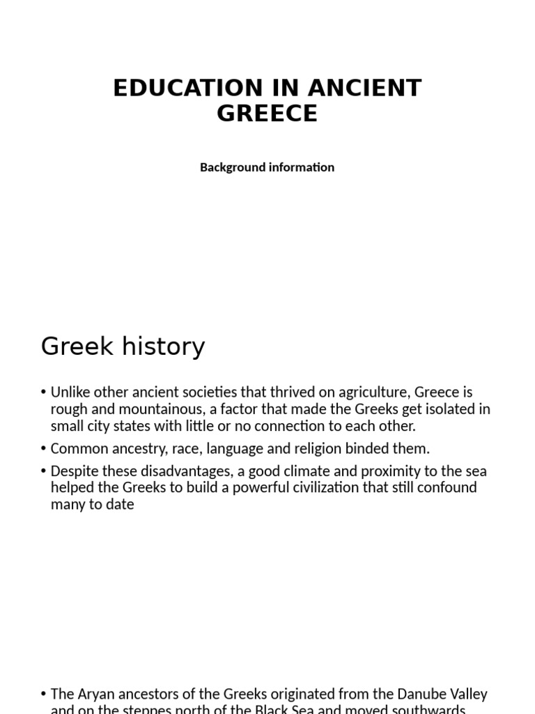 Education in Greece | PDF | Sparta | Ancient Greece