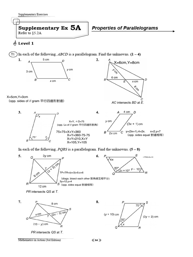 Chapter 5 Quadrilaterals (1) 2 | PDF | Rectangle | Classical Geometry