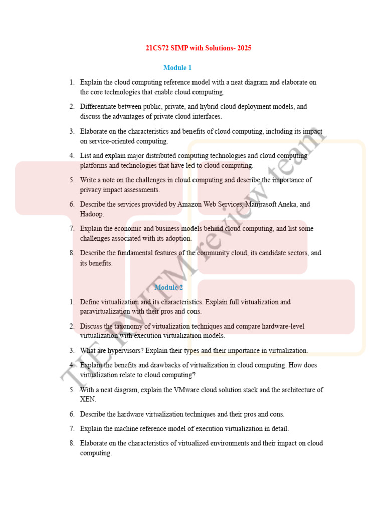 21cs72 Simppp (1) - Watermark | PDF | Cloud Computing | Virtual Machine