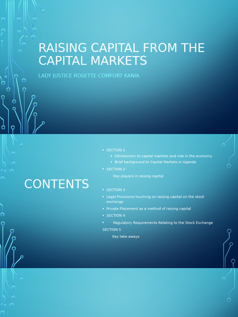 Uganda Capital Markets Guide | PDF | Capital Market | Securities (Finance)