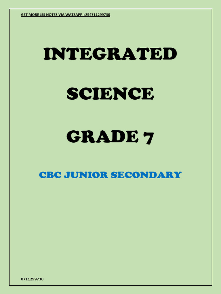 Integrated Science Grade 7 Notes | PDF | Filtration | International ...