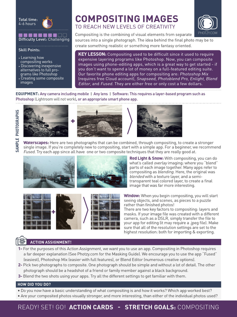ActionCards- Compositing | PDF | Adobe Photoshop | Photograph