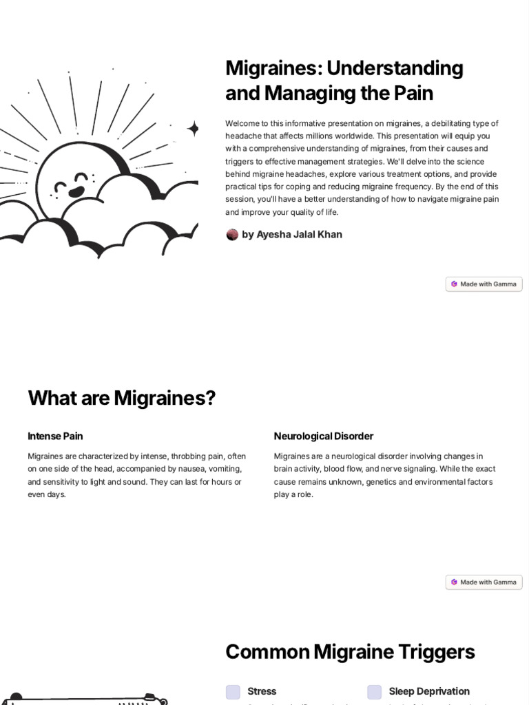 Migraines Understanding and Managing The Pain | PDF | Migraine | Headache