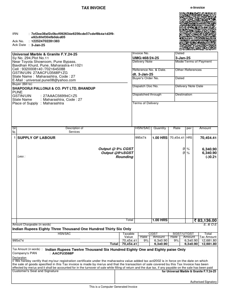 468 | PDF | Invoice | Taxes