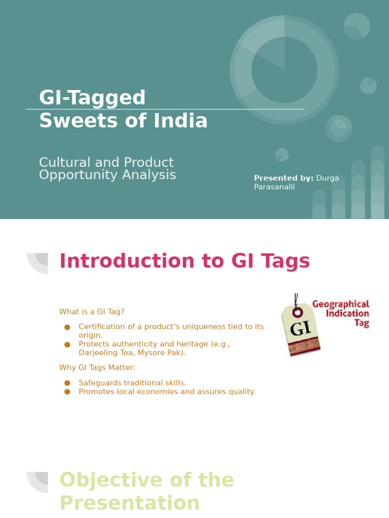 GI-Tagged Indian Sweets Analysis | PDF | Desserts | Indian Cuisine