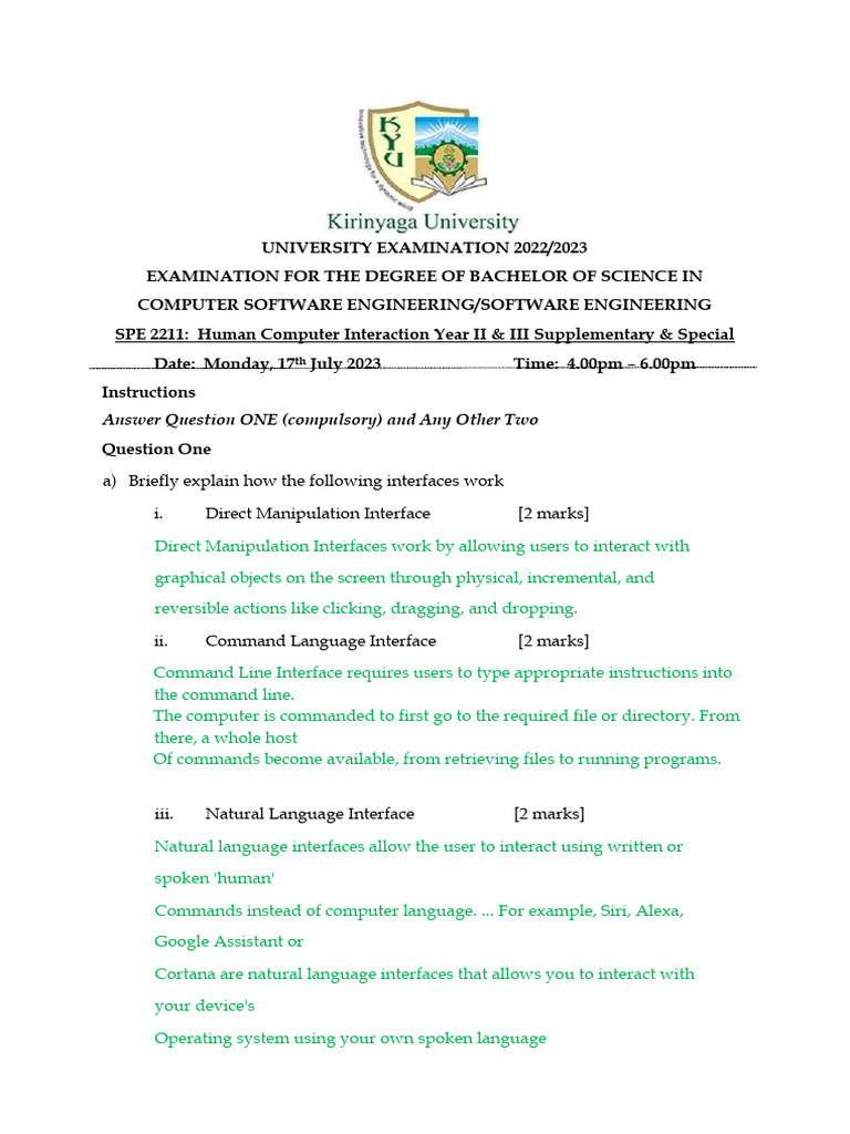 University Examination 2022 | PDF | Icon (Computing) | Usability