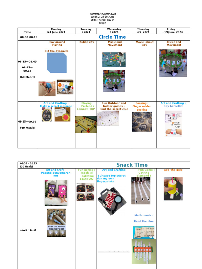 Winter Camp Week 2 | PDF