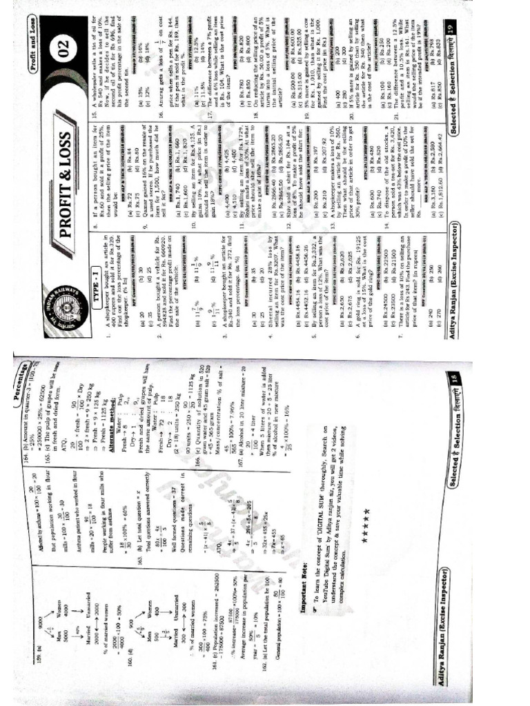 Aditya Ranjan Railway Math English Medium Book 4000+ MCQ Chapter 1 | PDF