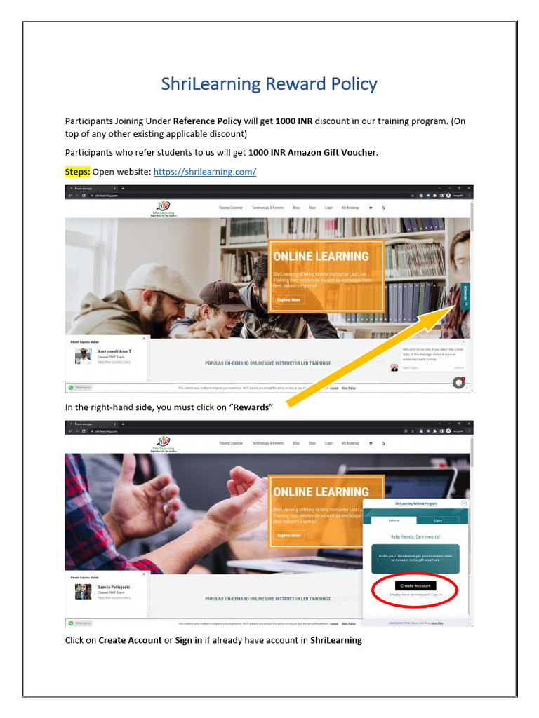 ShriLearning Reward Policy | PDF