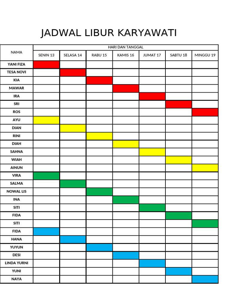 Jadwal Libur | PDF