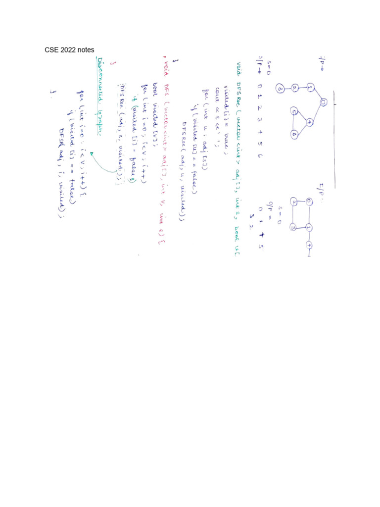 CSE 2022 Exam Study Notes | PDF