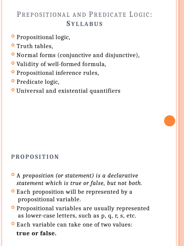 CHAP-2 Prepositional and Predicate Logic | PDF | Argument | Semantics