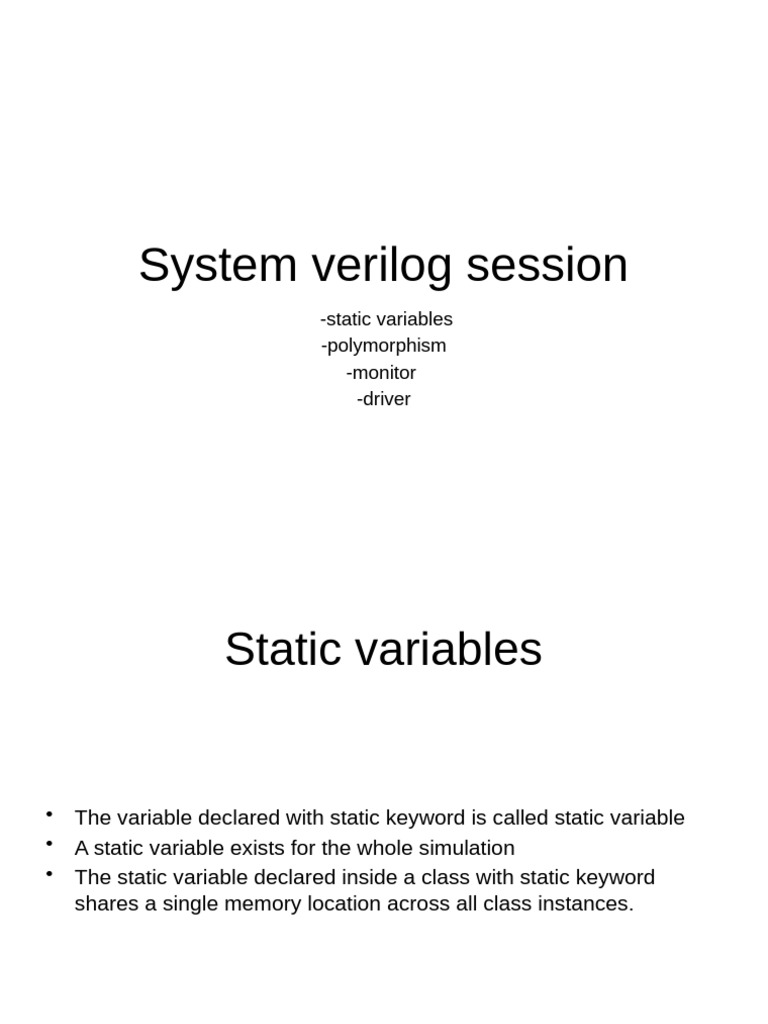 Polymorphism Static Varibles Monitor Driver Bhargav Kumar | PDF | Class (Computer Programming ...