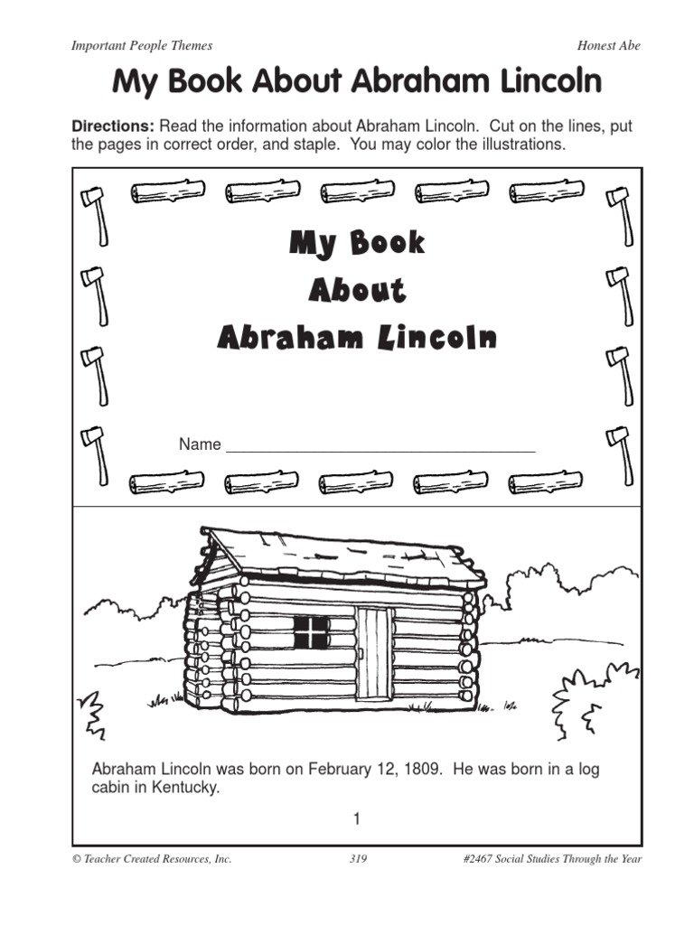 My Book About Abraham Lincoln | PDF | Abraham Lincoln | Politics Of The ...