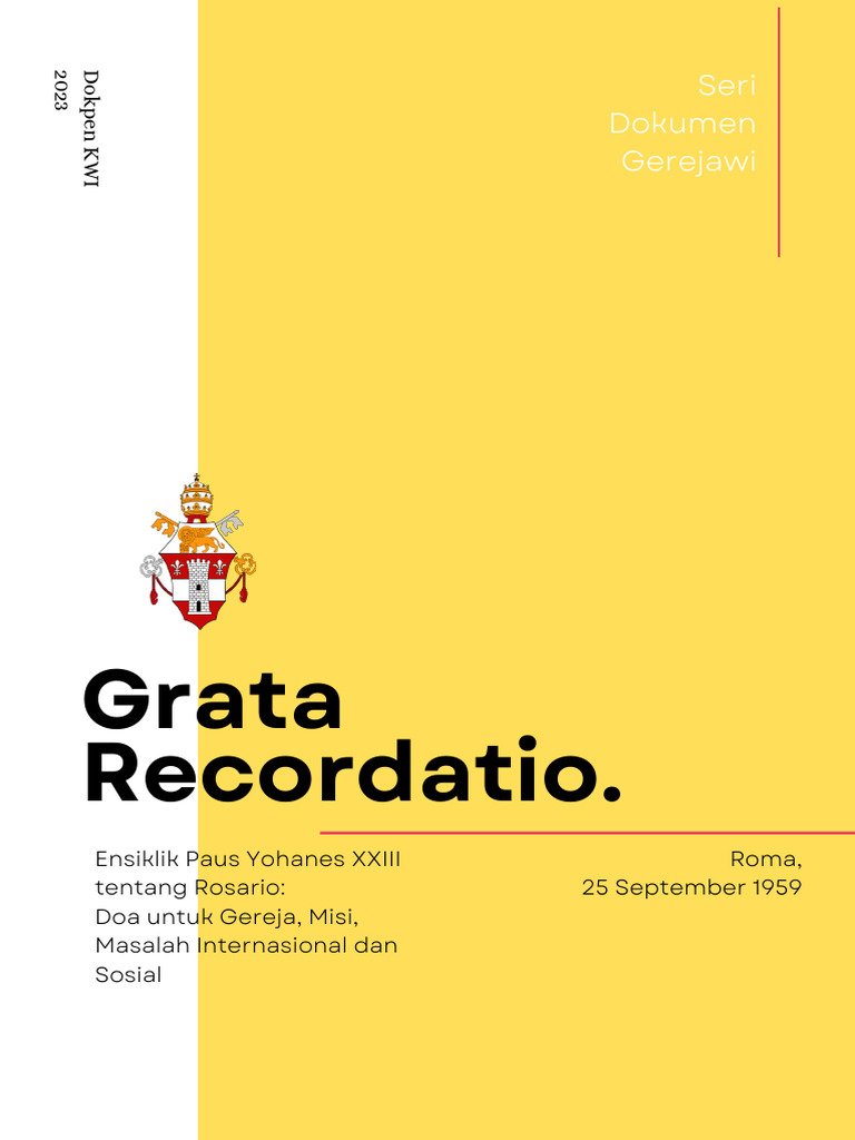 Ensiklik Paus Yohanes XXIII | PDF