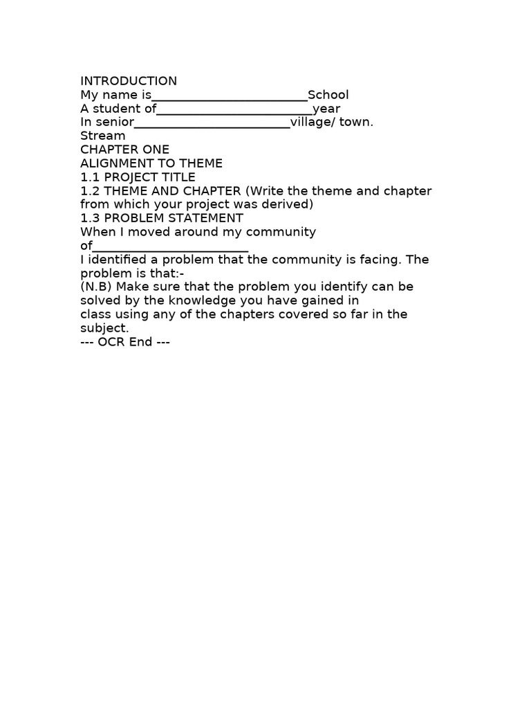 Projects Guide | PDF
