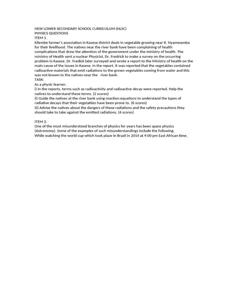 Science Questions Daily Life | PDF