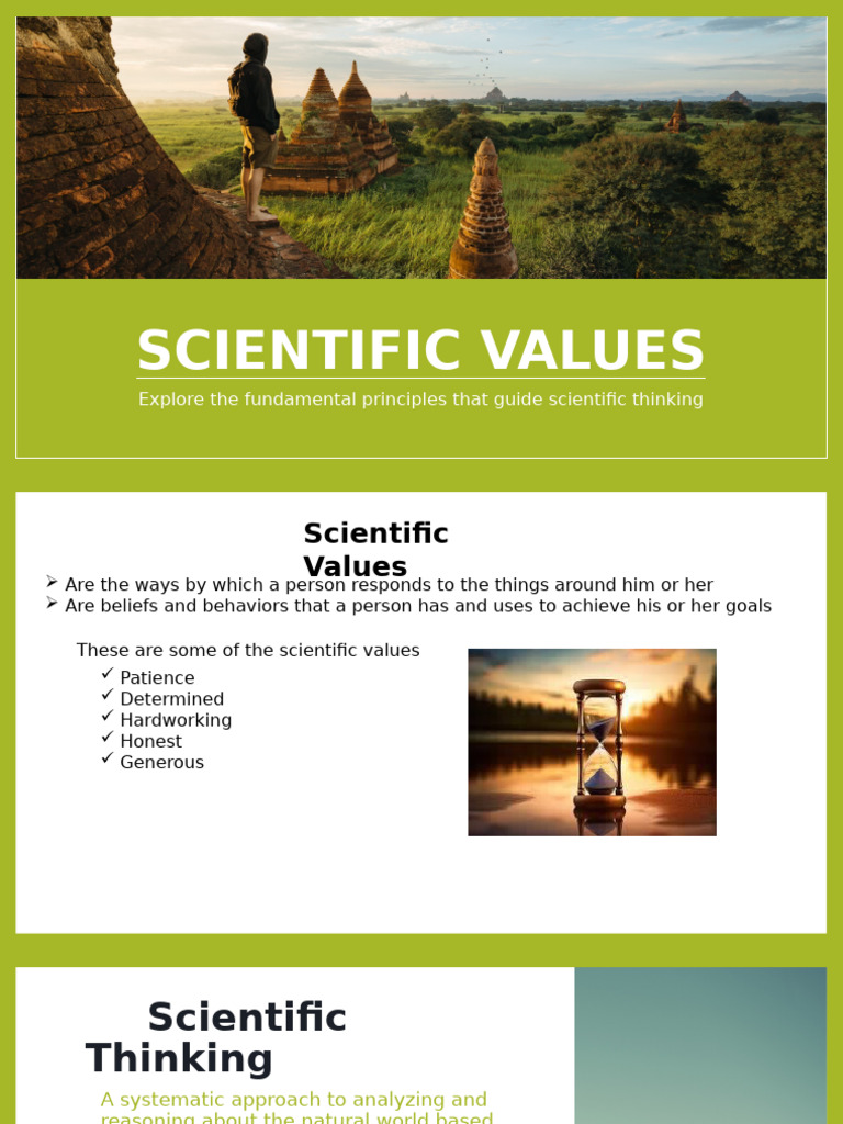 Scientific Values | PDF | Scientific Method | Evidence