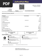 Jio Fiber Postpaid Bill Format Sample | PDF | Credit Card | Debit Card
