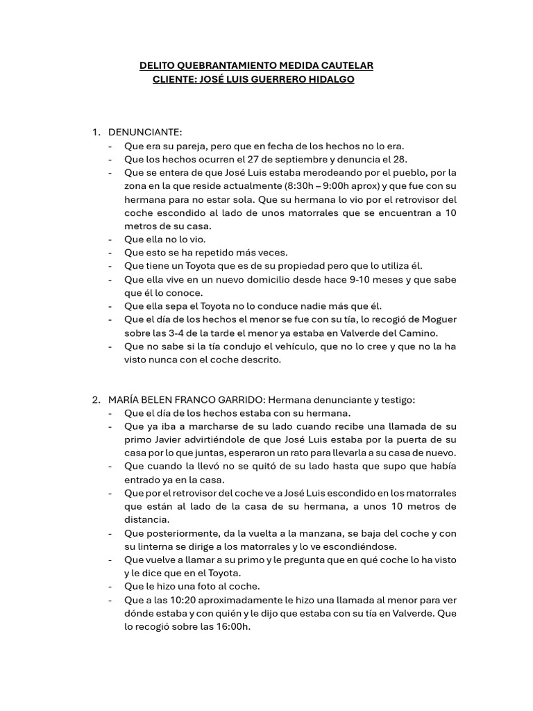 Delito Quebrantamiento Medida Cautelar | PDF