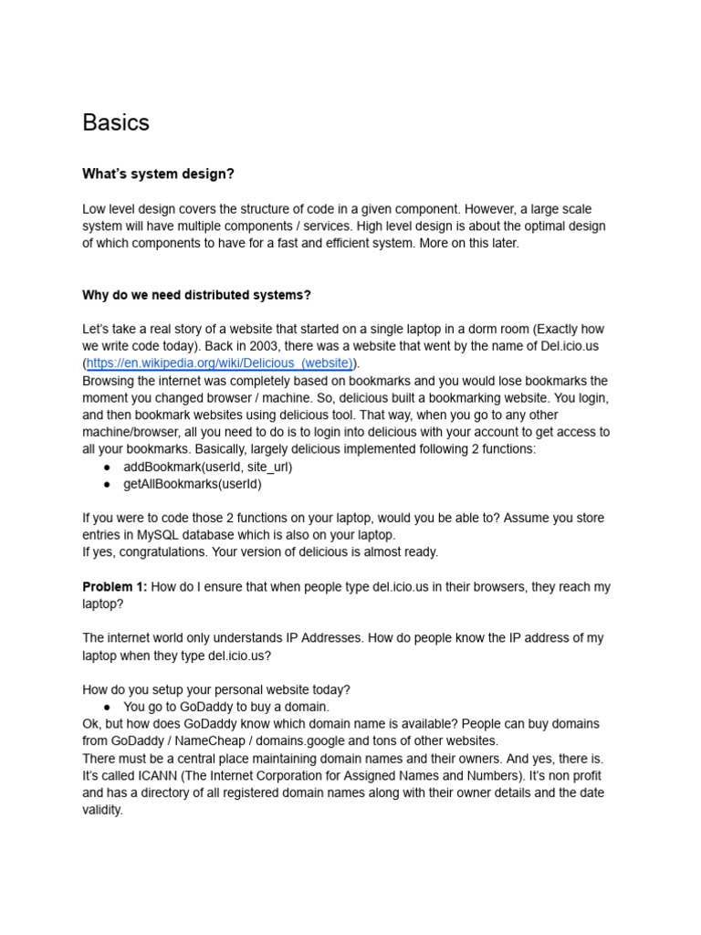 Detailed System Design Booklet | PDF | Domain Name System | Scalability