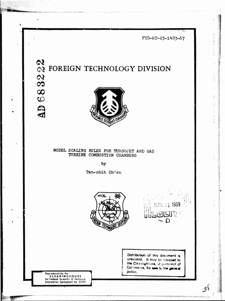 (M Foreign Technology Division: FTD-HT-23-1483-67 | PDF | Combustion ...