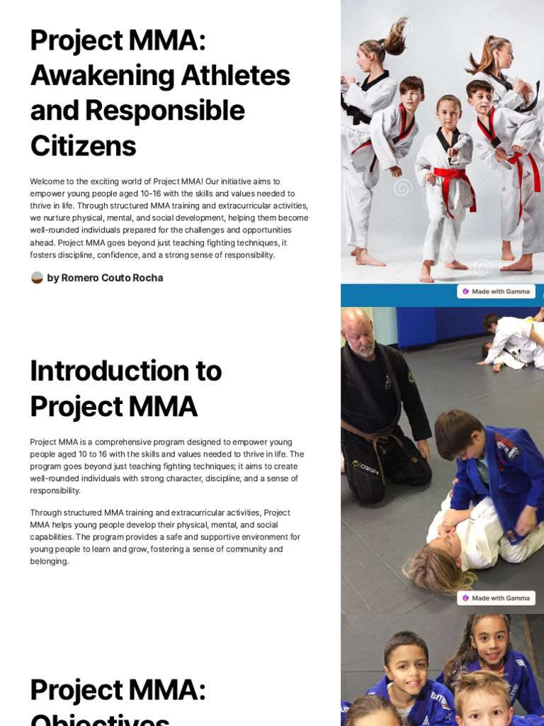Project-MMA-Awakening-Athletes-and-Responsible-Citizens | PDF ...