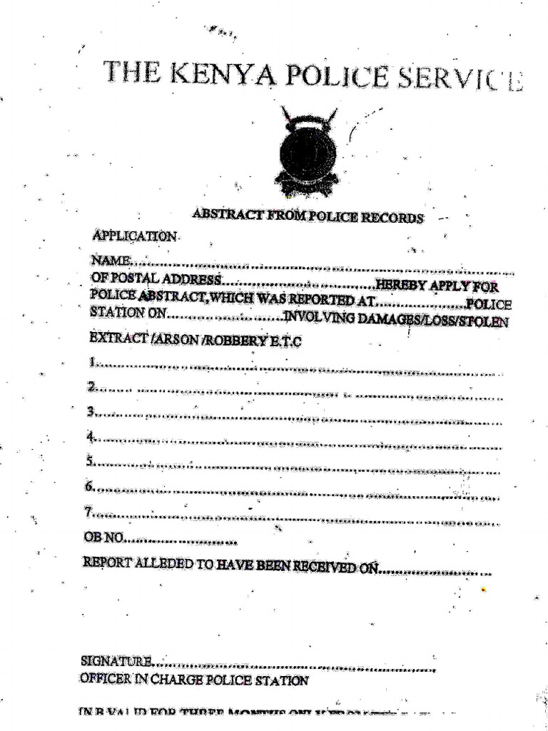 Police Abstract | PDF
