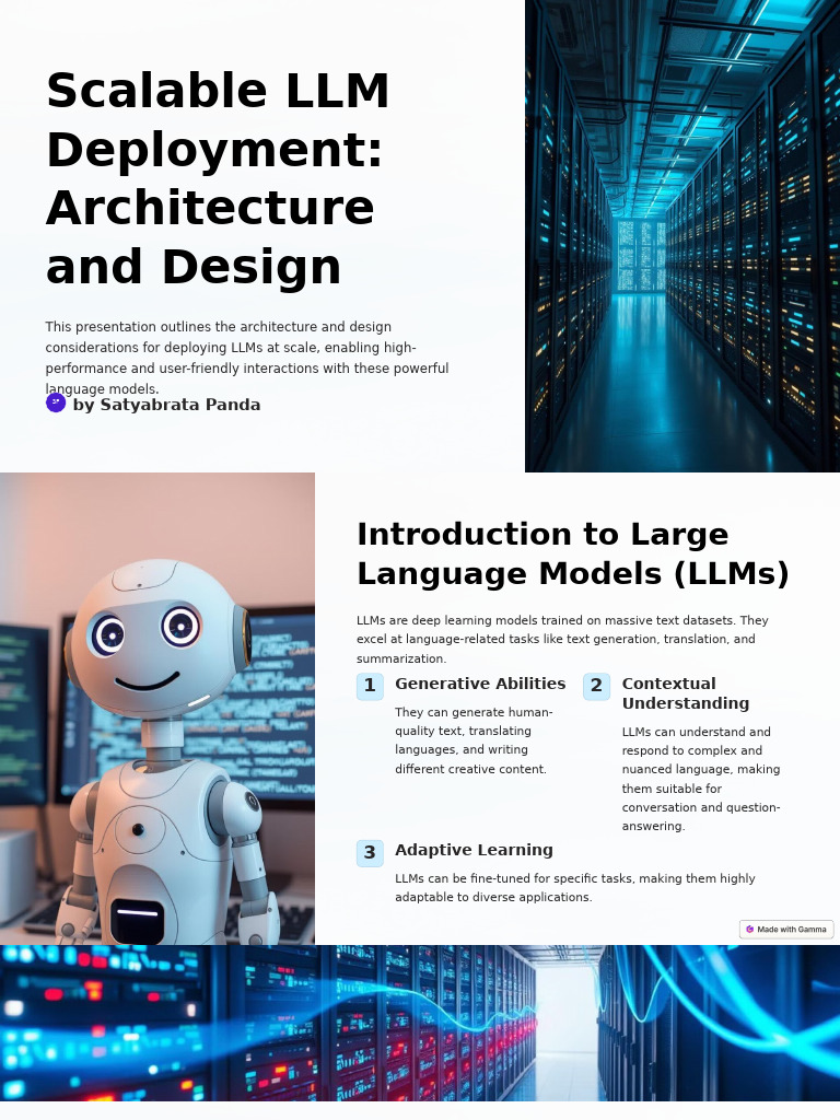 Scalable-LLM-Deployment-Architecture-and-Design | PDF | Load Balancing (Computing) | Computing