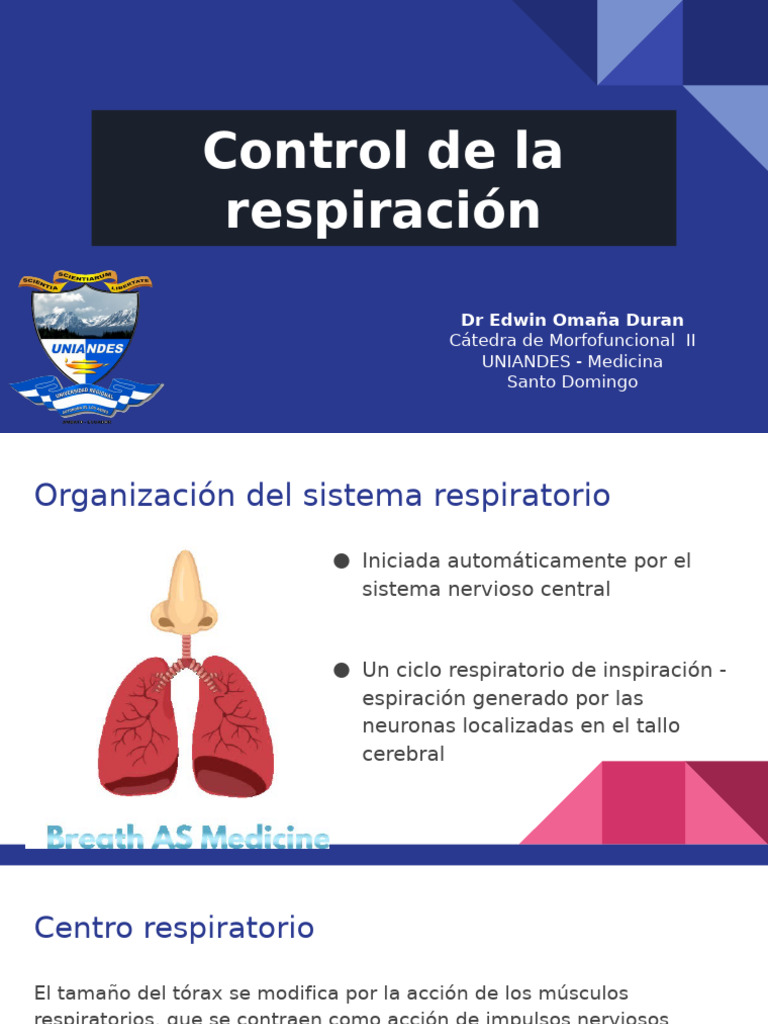 Control de La Respiración | PDF | Sistema respiratorio | Respiración