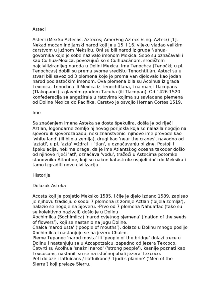 Asteci | PDF