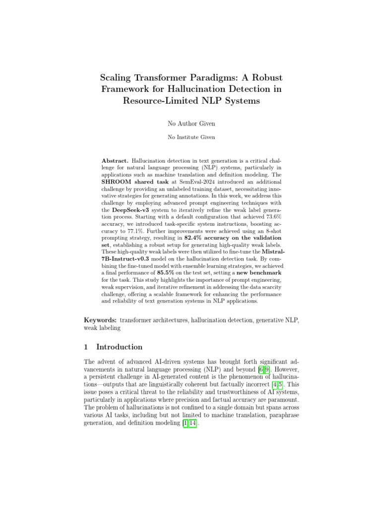NLP Hallucination Detection Guide | PDF | Artificial Intelligence | Intelligence (AI) & Semantics