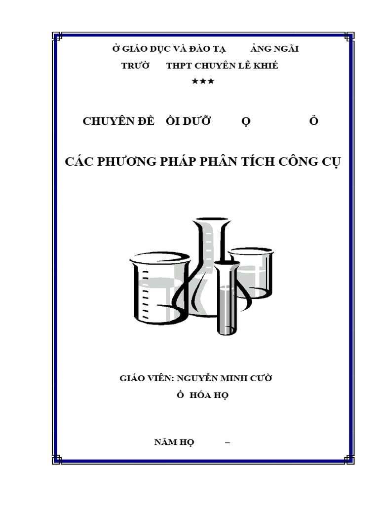 Chuyen de Phan Tich Cong Cu | PDF