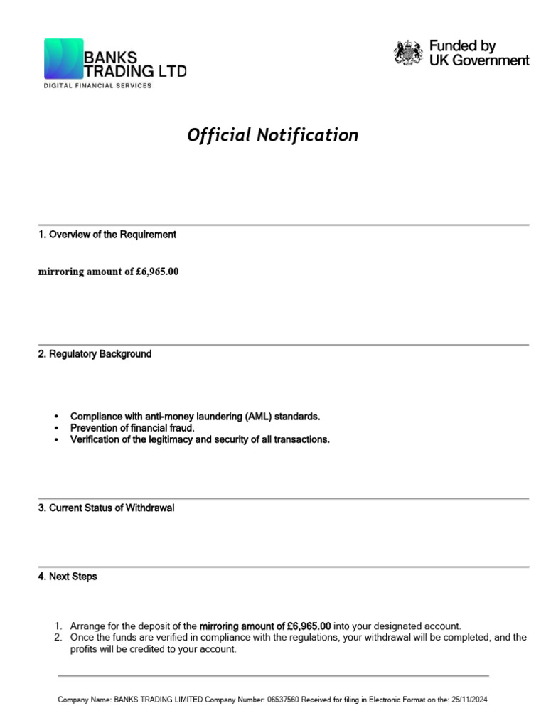 Official Notification (2) | PDF | Regulatory Compliance | Regulation