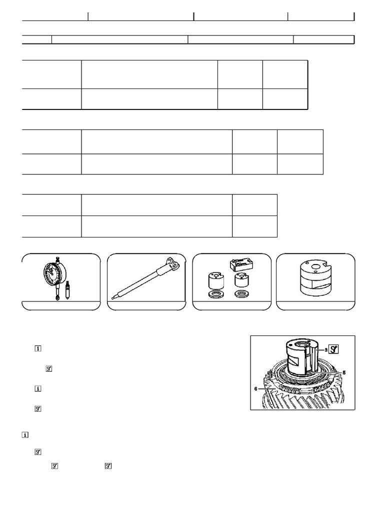 Determine shim for main shaft | PDF | Manual Transmission | Gear