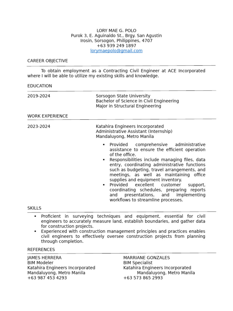 Resume Polo | PDF | Engineering | Business