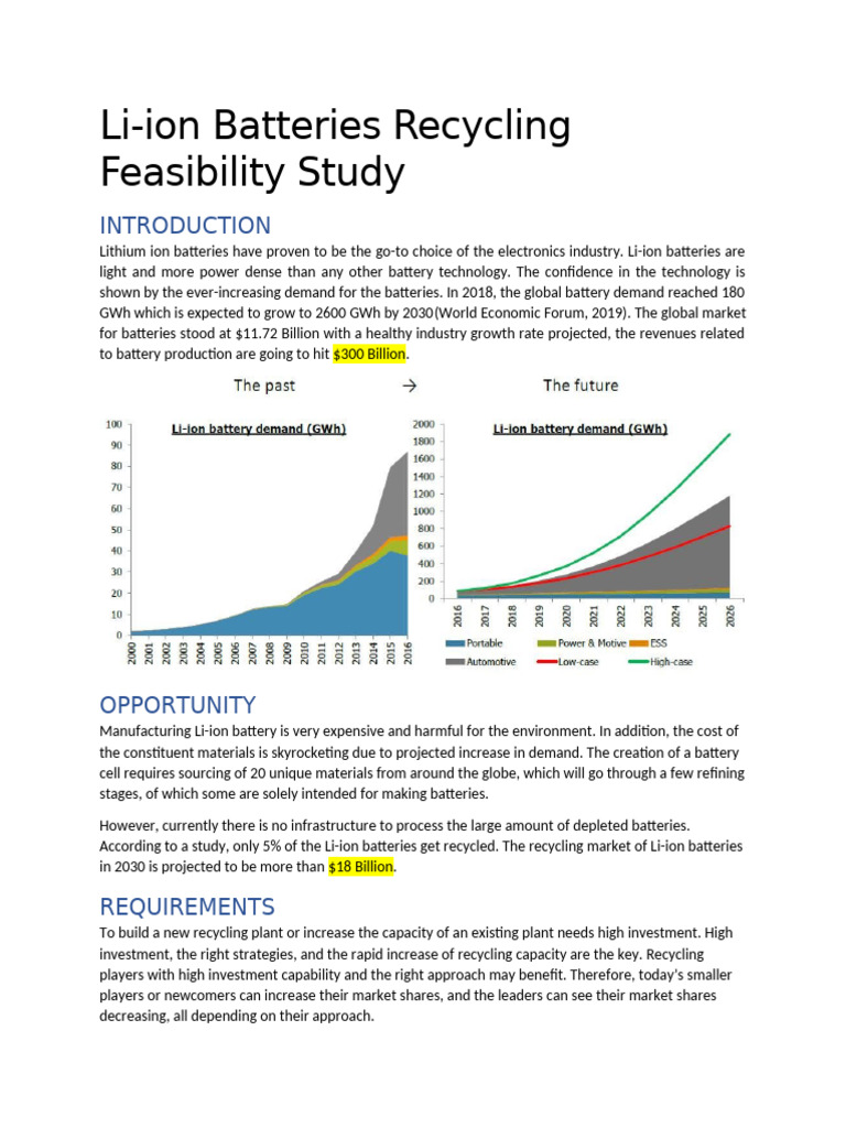 Li-ion Recycling | PDF | Lithium Ion Battery | Recycling